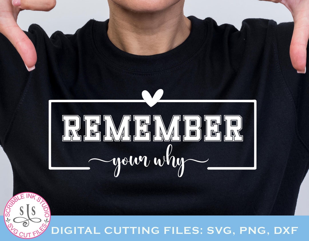 Remember Your Why Svg, Mental Health Svg, Motivation Svg, Love Yourself ...
