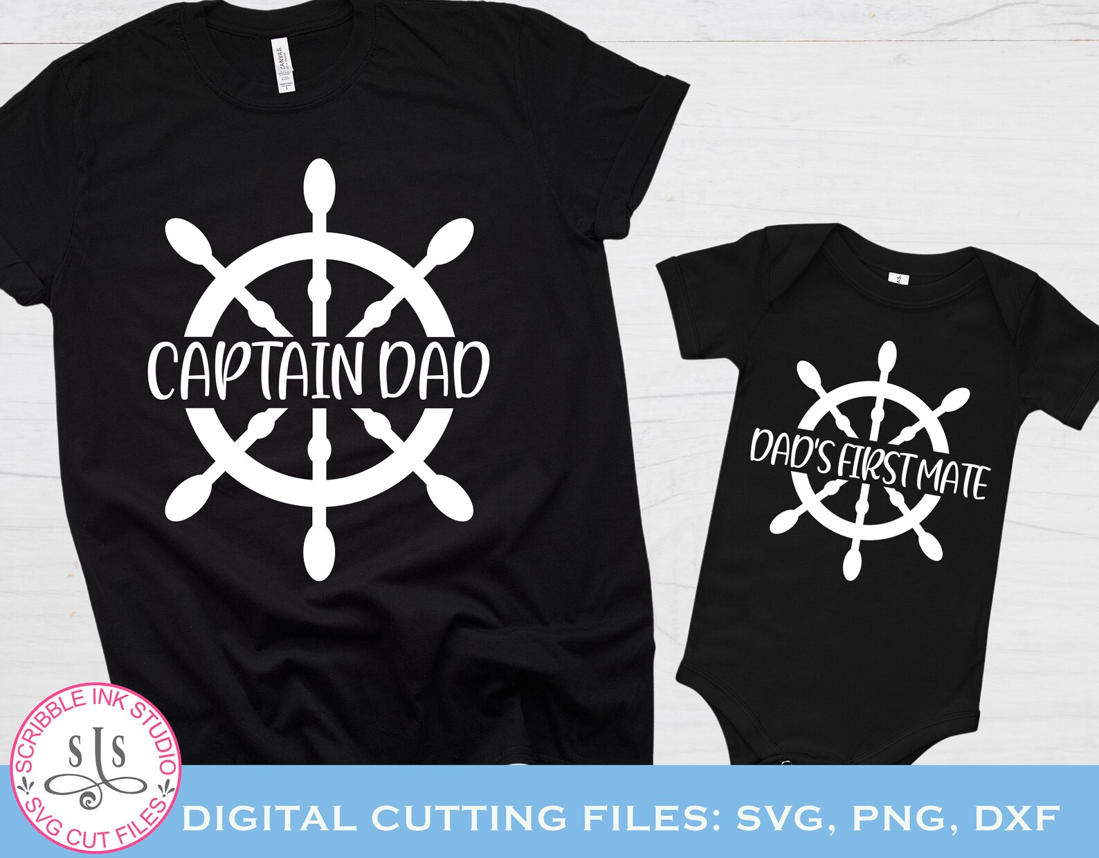 Captain Dad SVG Dads First Mate Fathers Day Gift Nautical | Etsy