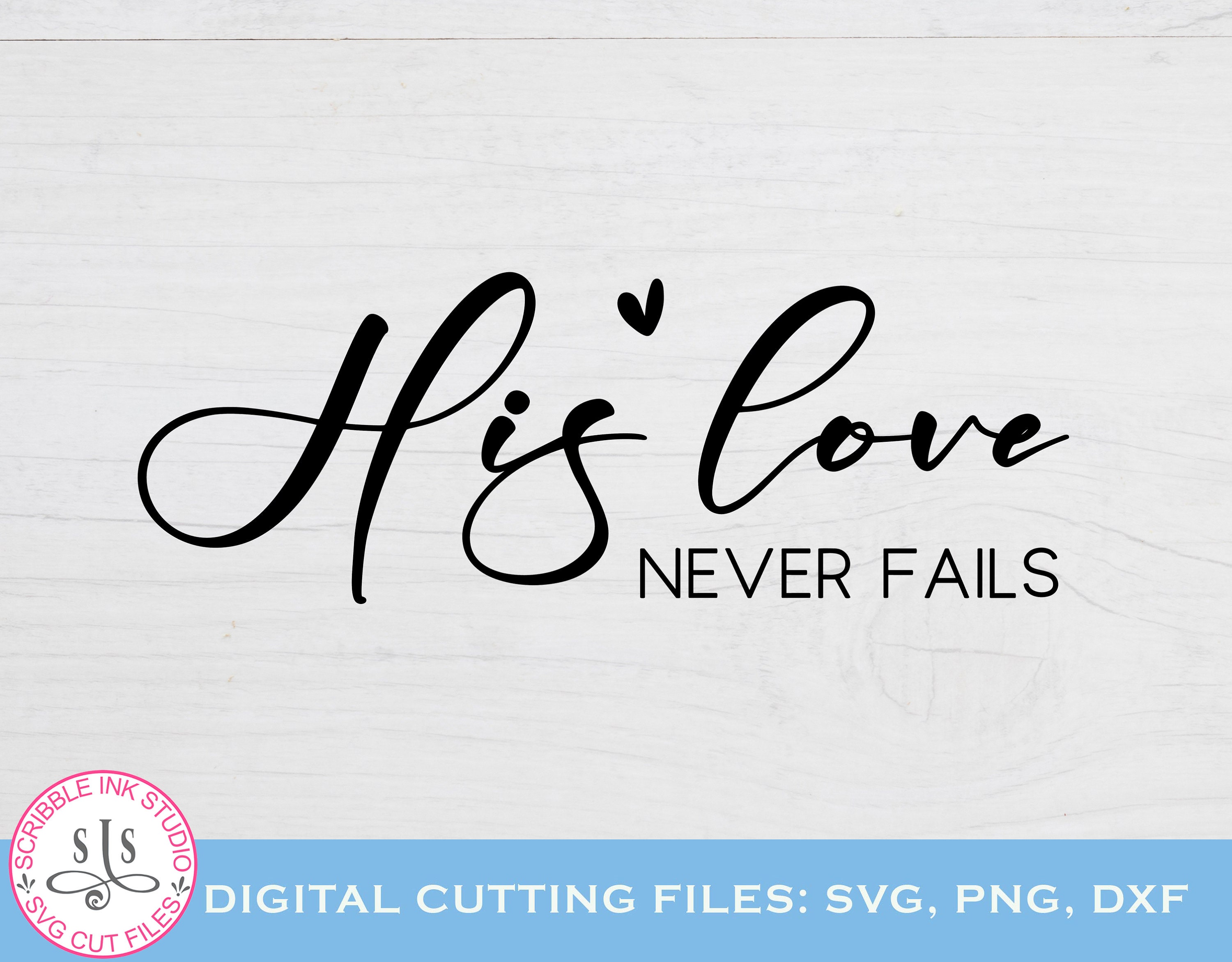 Su amor nunca falla SVG Christian Svg Religious Svg Bible - Etsy México