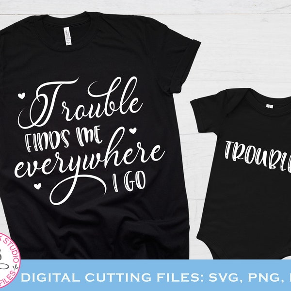 Wherever I Go Trouble Svg - Etsy