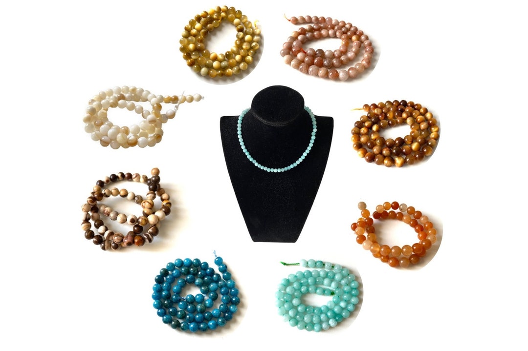 CREATE Your PERSONALIZED CHOKER NECK Choose Your Stones Various Colors ...