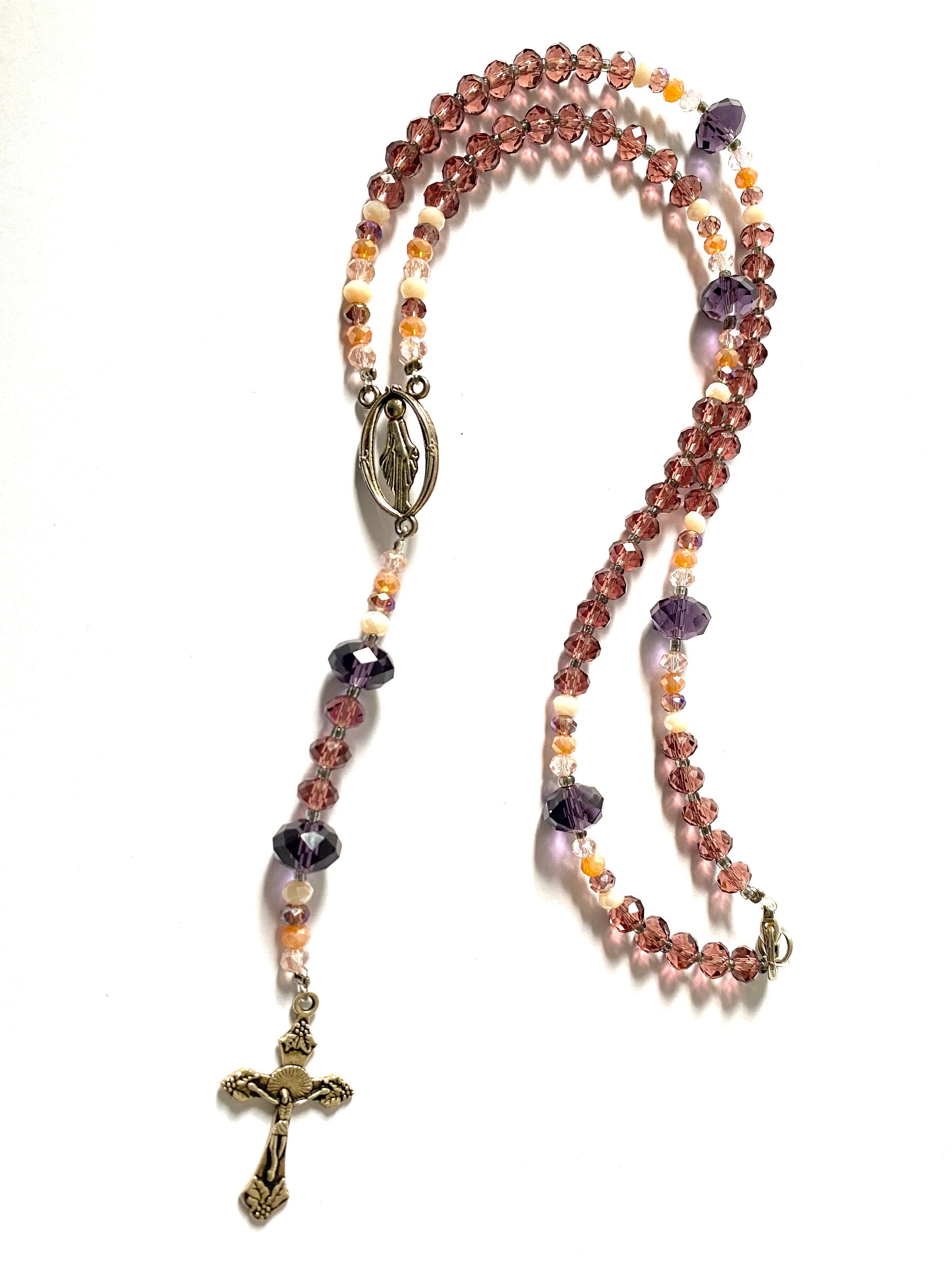 COLORFUL HANDMADE ROSARY various Models Pink Blue Green - Etsy UK