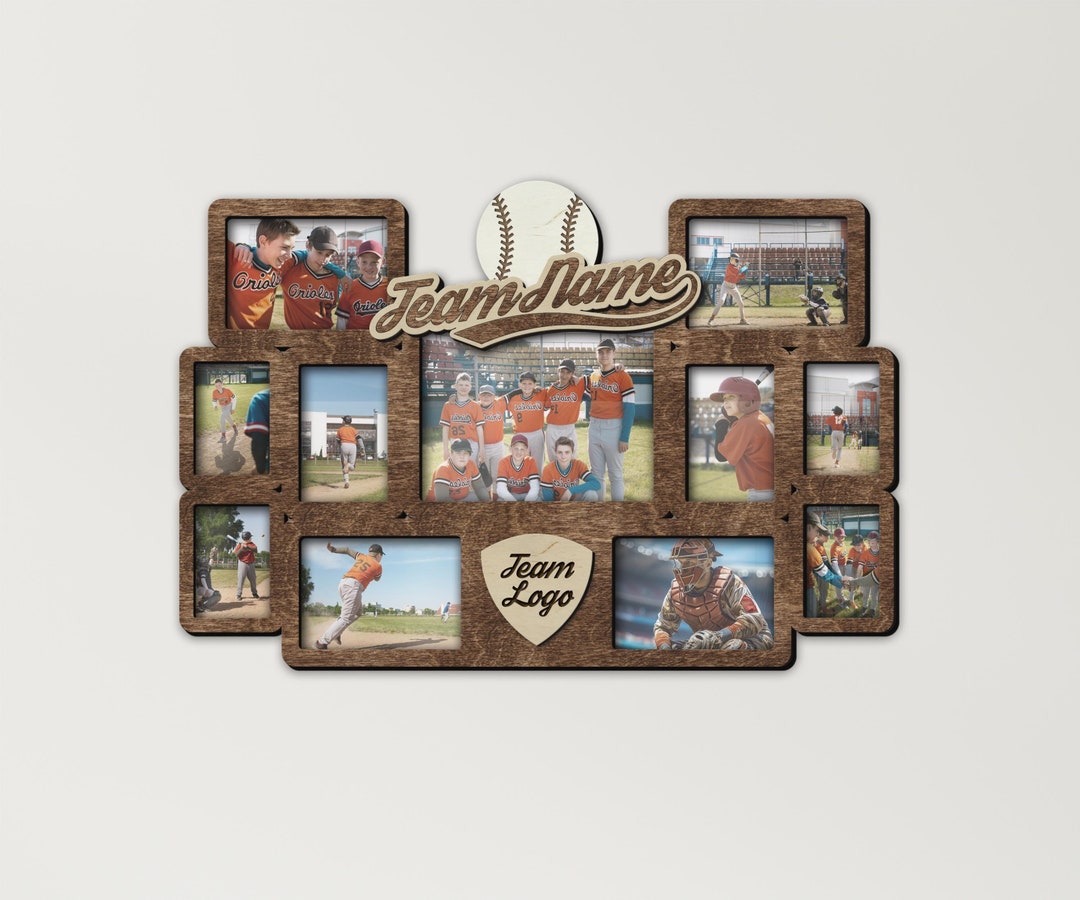 Custom Home Sports Collage Personalized Baseball Picture Frame Display ...