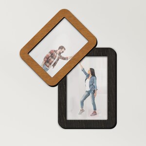 Wooden Double Picture Frame Custom Color Photo Frame 3 Sizes Available ...