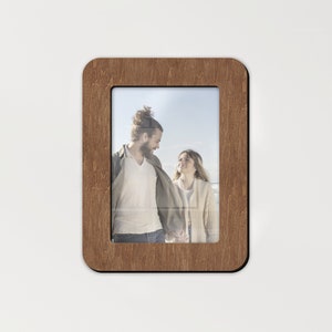 Photo Frame With Rounded Edges Custom Wedding Gift Idea Wooden Picture ...