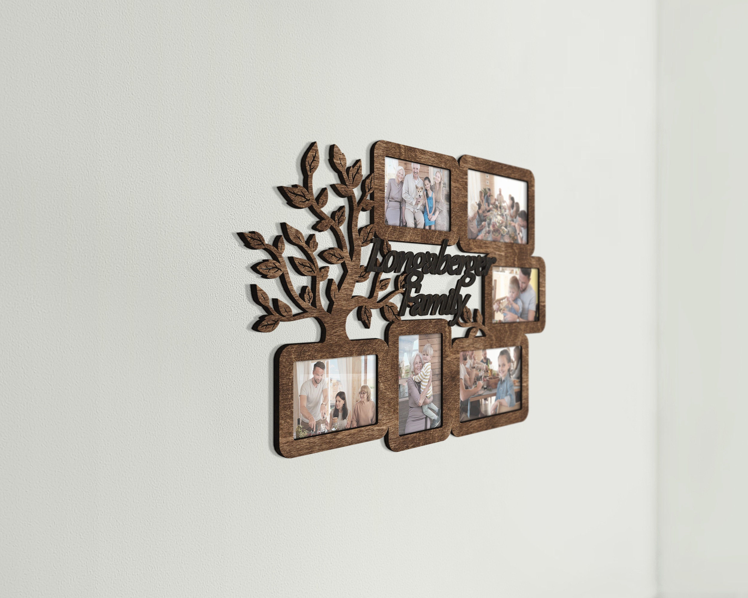 Personalized Custom Family Tree Picture Frame Collage Family | Etsy