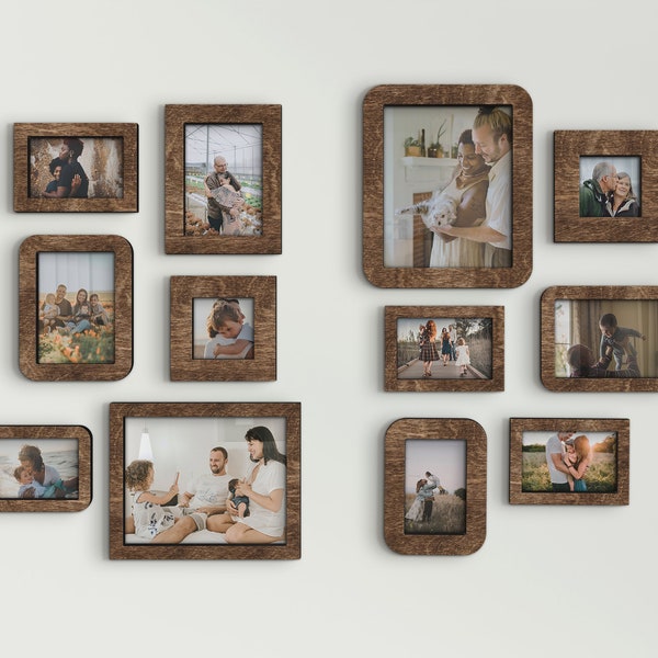 Rustic Photo Wall Frames - Etsy