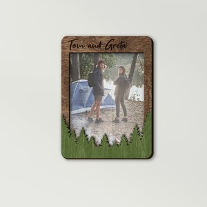 Custom Photo Frame With Tree Personalized Pine Forest Wall Decor for ...