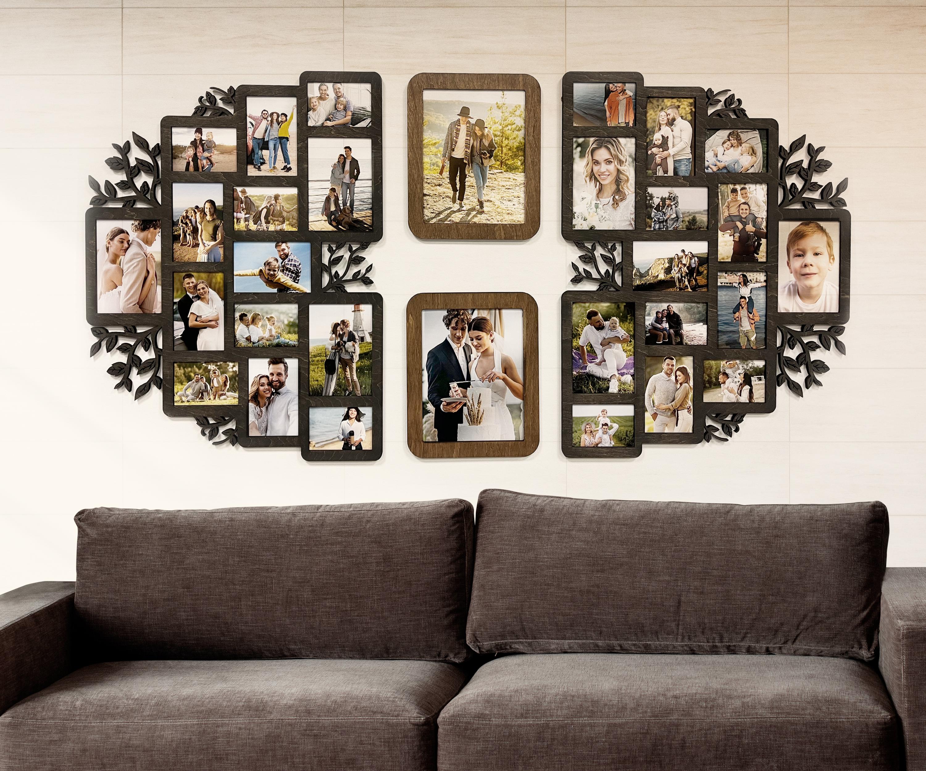 Wall-mounted Split Photo Frame Collage Thanksgiving Wall Decor Custom ...