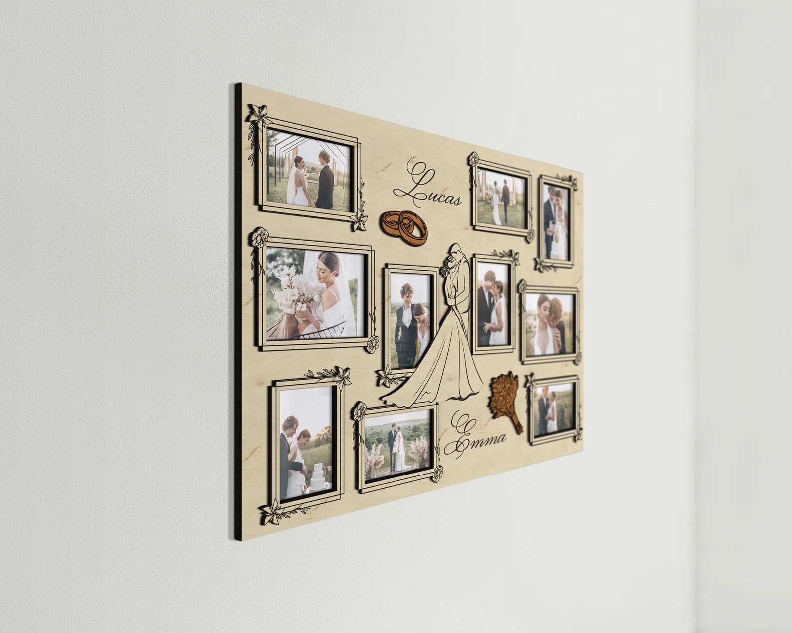 Personalized Wedding Frame Custom Engagement Frame Bride Gift - Etsy