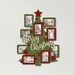 Christmas Tree Photo Frame Collage Wooden Merry Christmas Sign Custom ...