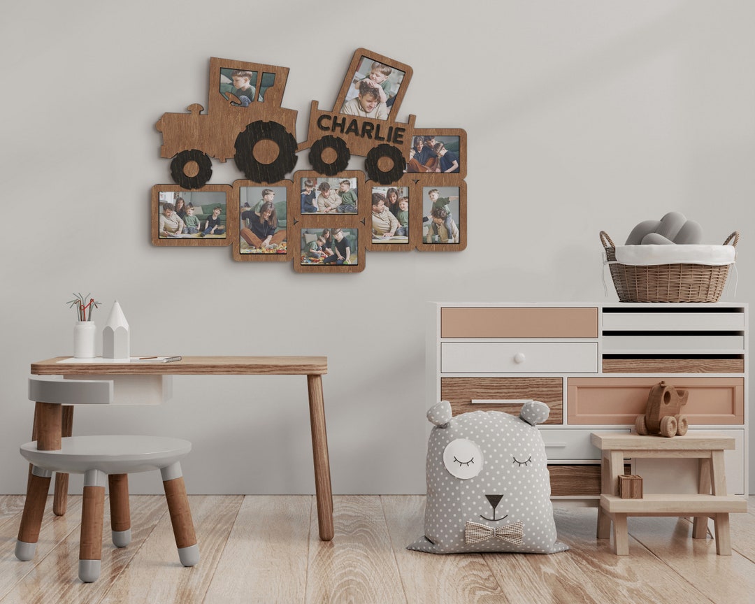 Tractor Photo Frame Set, Farmer Gift, Tractor Birthday, Truck Decor ...