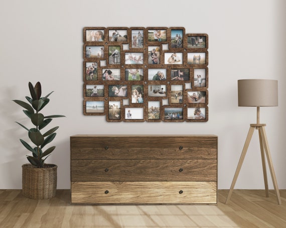 Custom Color Picture Frame Collage Wooden Photo Frame Large - Etsy