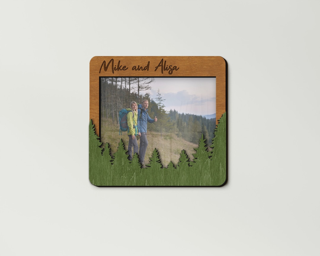 Personalized 8x10 Picture Frame Forest Wall Decor Travel Wall Decor ...