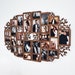 Wall-mounted Photo Frame Collage Split in Two Family Wall Decor Family ...