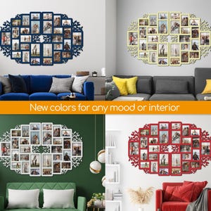 Wall-mounted Split Picture Frame Collage Family Tree Wall Decor Custom ...