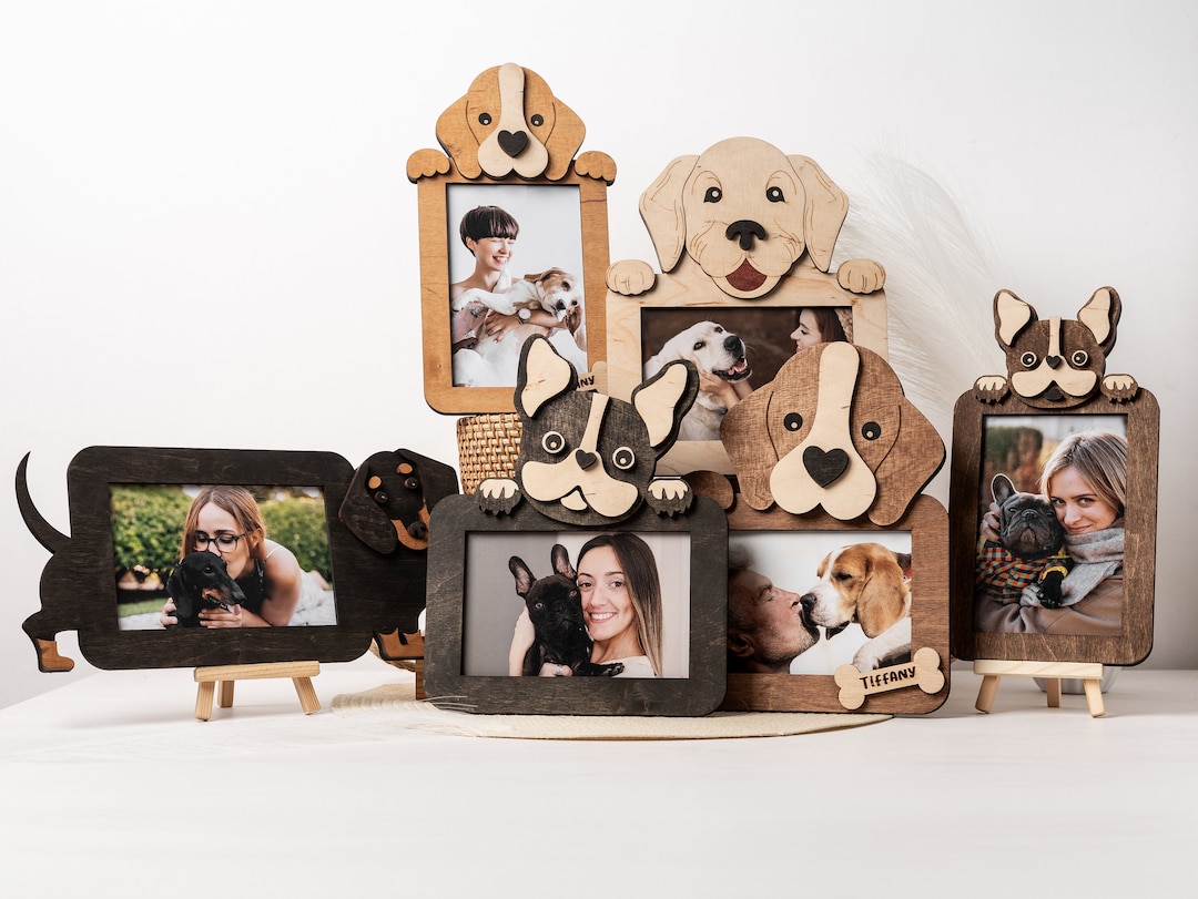 Dog Photo Frame – Custom Breed, Holiday Gift for Dog Mom Dad ...