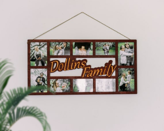 Personalized Family Photo Frame Collage 10 Frames 4x6 5x7 | Etsy