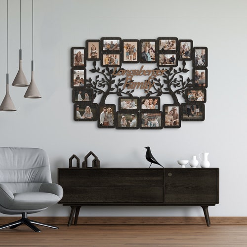 Wooden Picture Frame Collage Large Wall Gallery Black Friday - Etsy