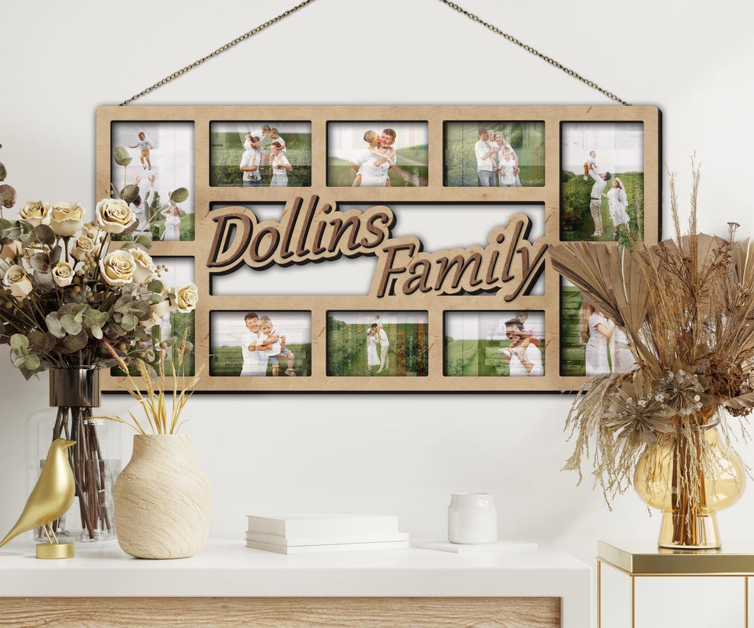 Personalized Photo Frame Collage Custom Text Picture Collage Custom ...