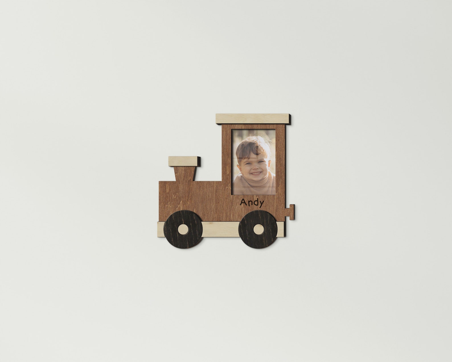 Personalized Wood Photo Frame Train Set Engraved Picture Frame - Etsy