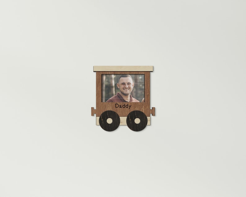 Personalized Wood Photo Frame Train Set Engraved Picture Frame - Etsy