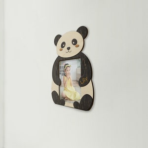 Personalized Panda Holding a Photo Wooden 4x6 Picture Frame - Etsy