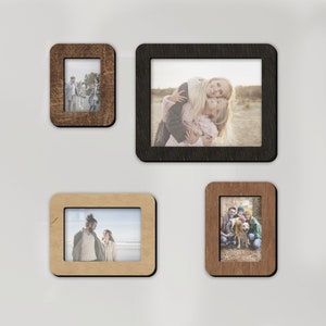 Photo Frame With Rounded Edges Custom Wedding Gift Idea Wooden Picture ...