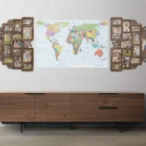 Wall-mounted Split Picture Frame Collage Family Tree Wall Decor Custom ...