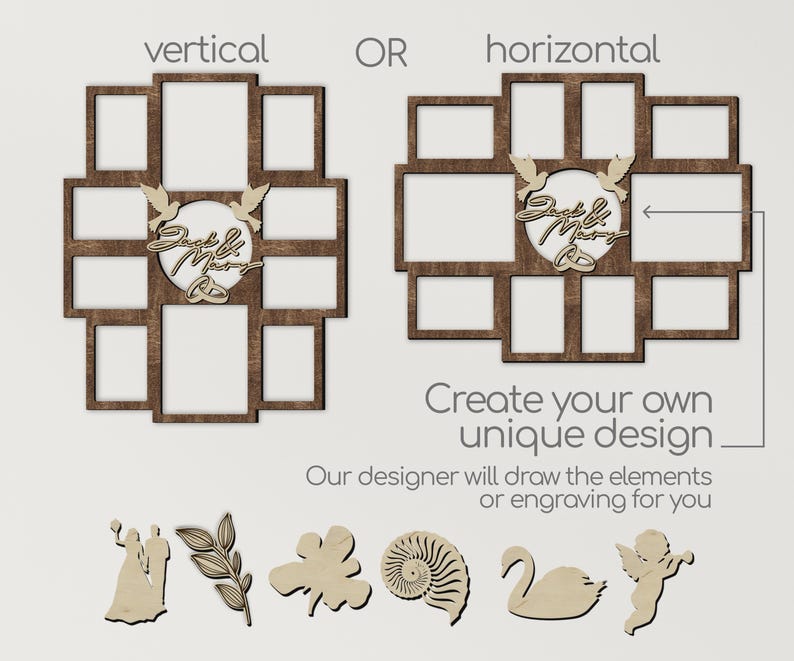 Personalized Wedding Seating Chart – Custom Board Sign, Photo Frame ...