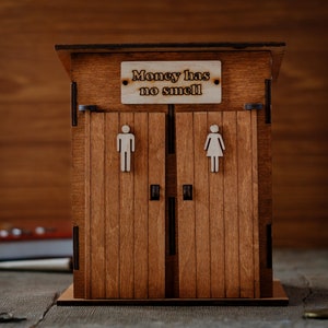Personalized Toilet Piggy Bank Wooden Coin Bank Adult Piggy Bank Joke ...