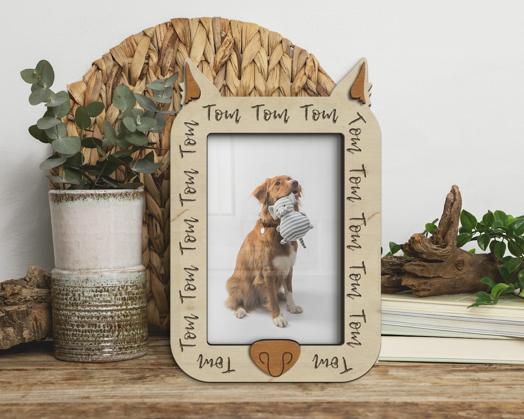 Personalized Pet Loss 4x6 Photo Frame Custom Color Bereavement Gift ...