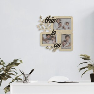 Small Multi Frame Photo Collage Family Tree Frame This is Us Sign ...