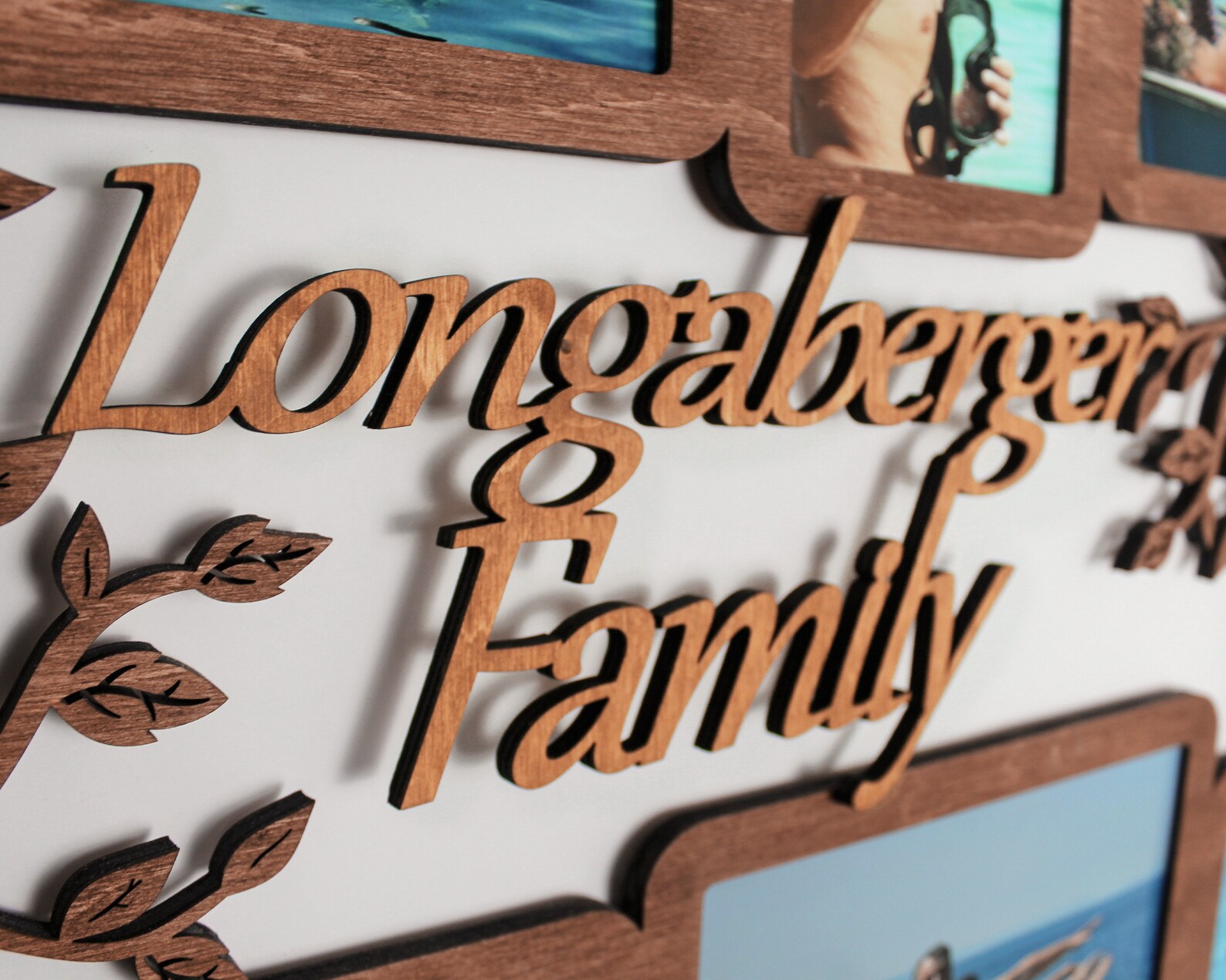 Personalized Family Tree Family Tree Collage Frame Wall | Etsy