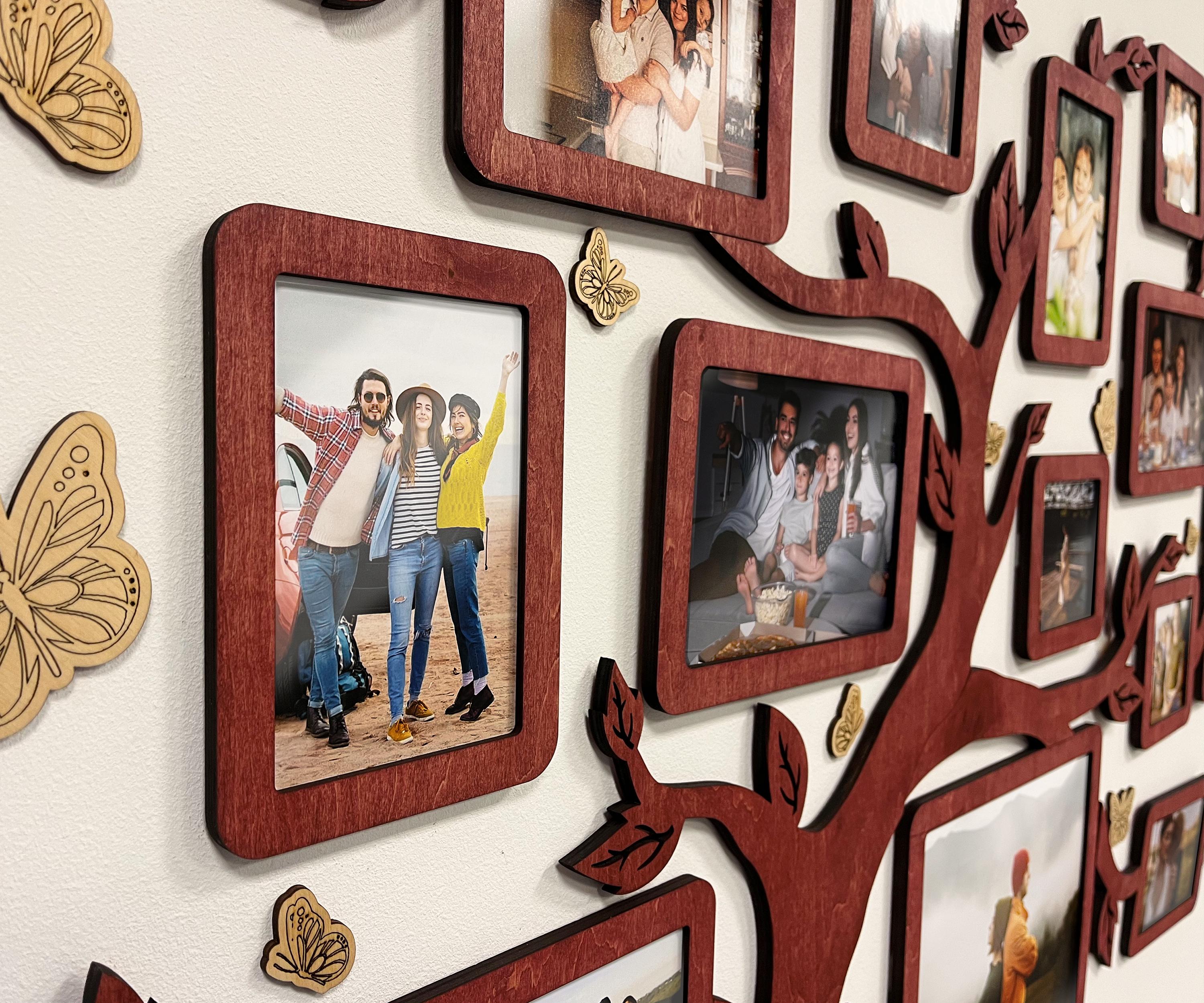 Unique Family Genealogy Tree Custom Photo Frame Bilderrahmen Collage ...