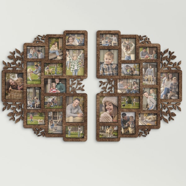 Wooden Photo Collage Frame - Etsy