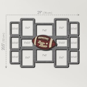 Bespoke Football Gift Coach Personalized American Football Picture ...