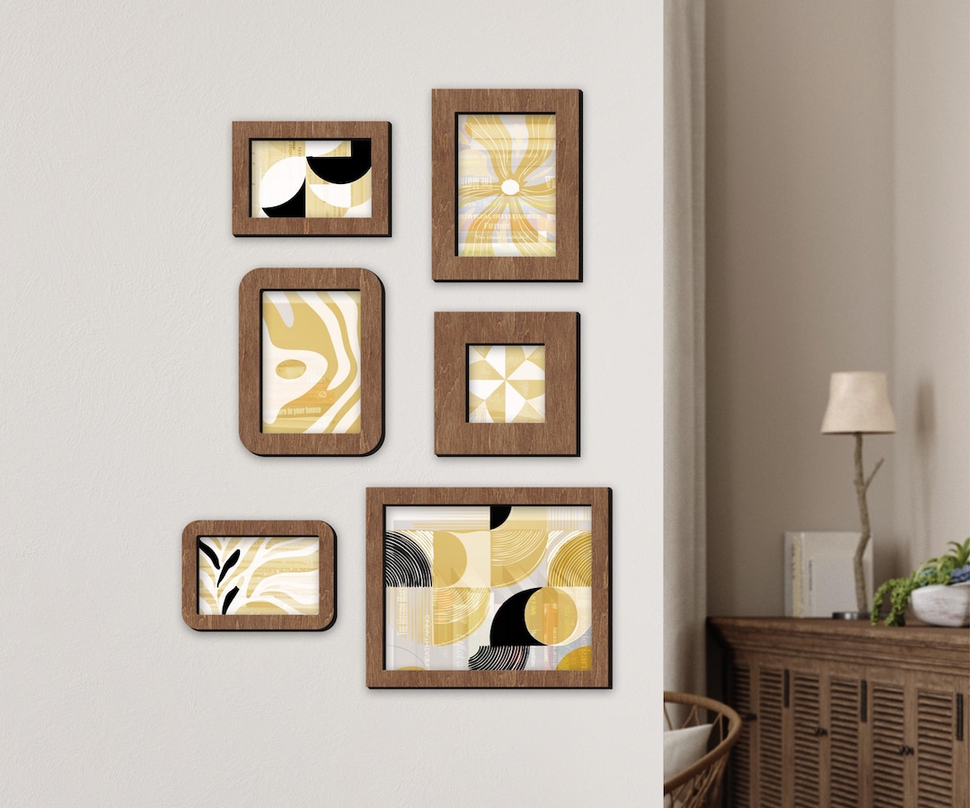 Corner Picture Frame Collage for Couple Custom Gallery Wall Set Multi ...