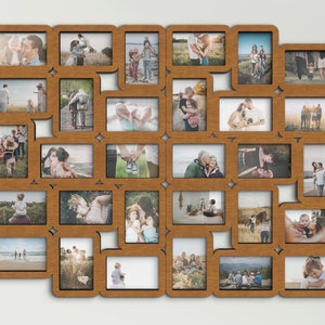 Big Family Picture Frame Collage Wall Mounted Photo Collage Multiple ...