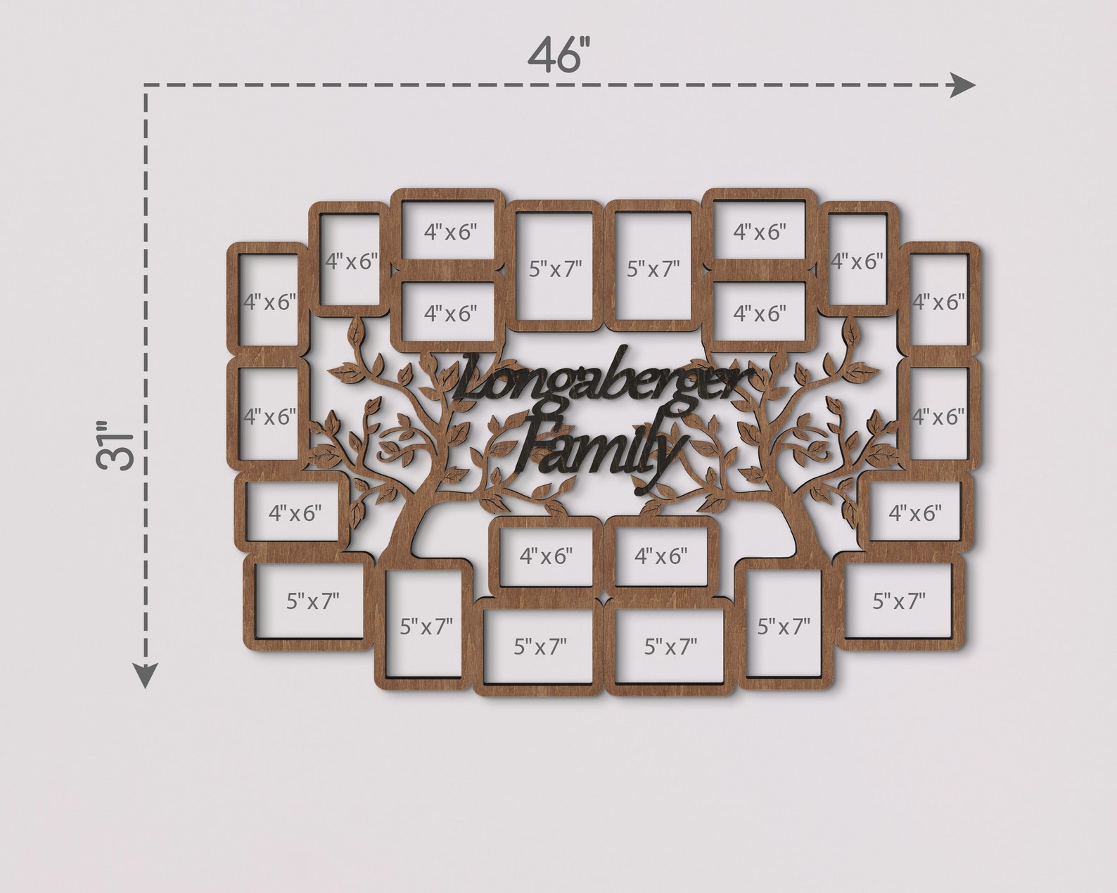 Personalized Extra Large Picture Frame Collage Big Photo Frame Family ...