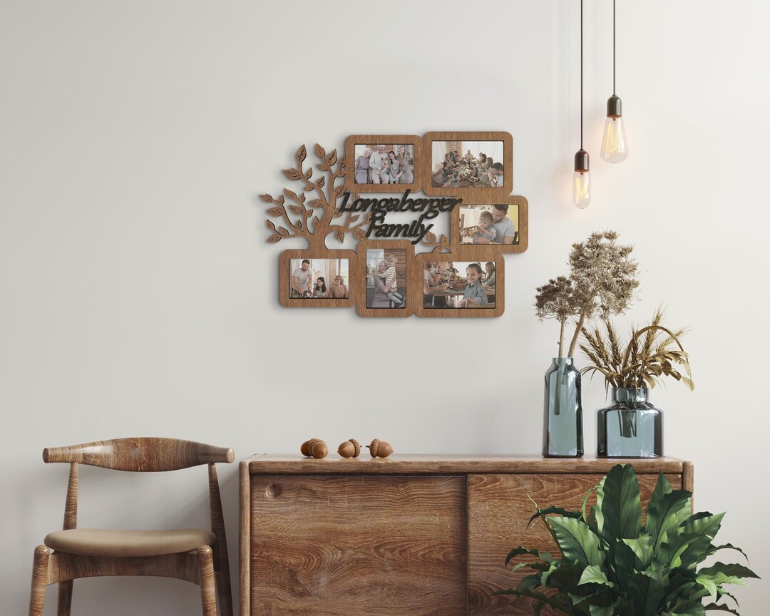 Family Tree Collage Wall Collage Picture Frames Housewarming Gift ...