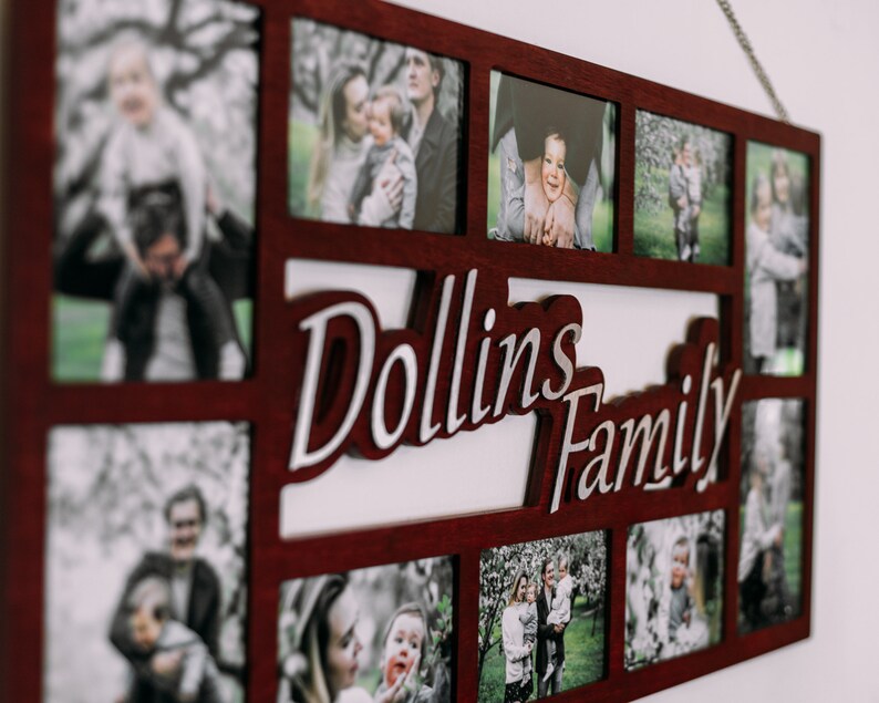 Personalized Photo Frame Collage Custom Text Picture Collage - Etsy