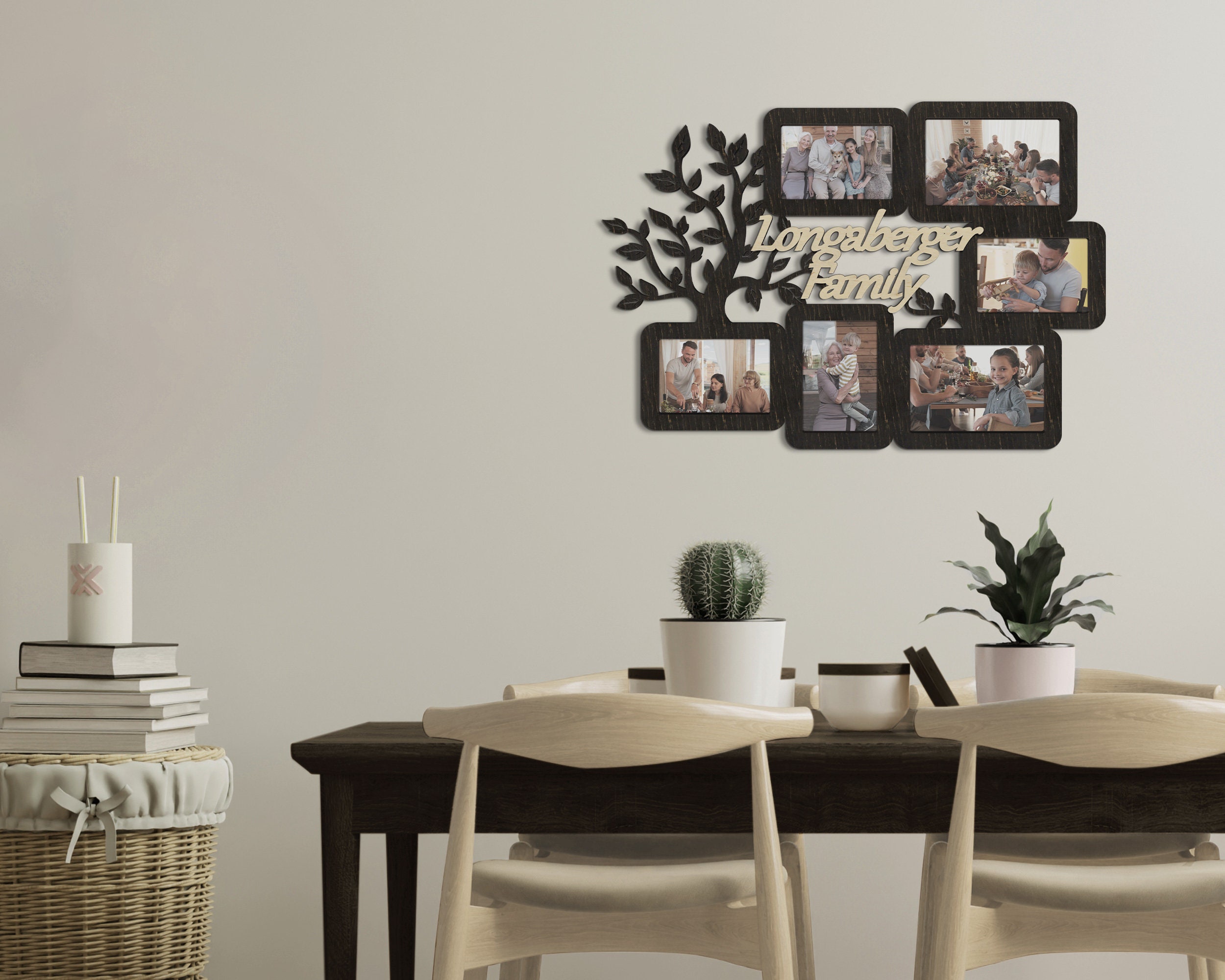 Personalized Custom Family Tree Picture Frame Collage Family - Etsy