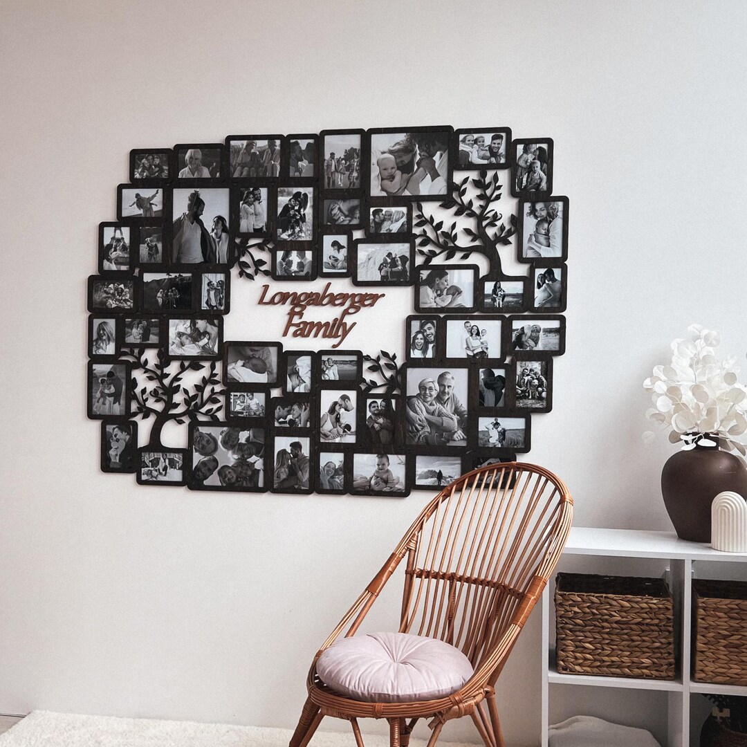 Personalized Family Picture Frame Collage Grandparents Gift Large Photo ...