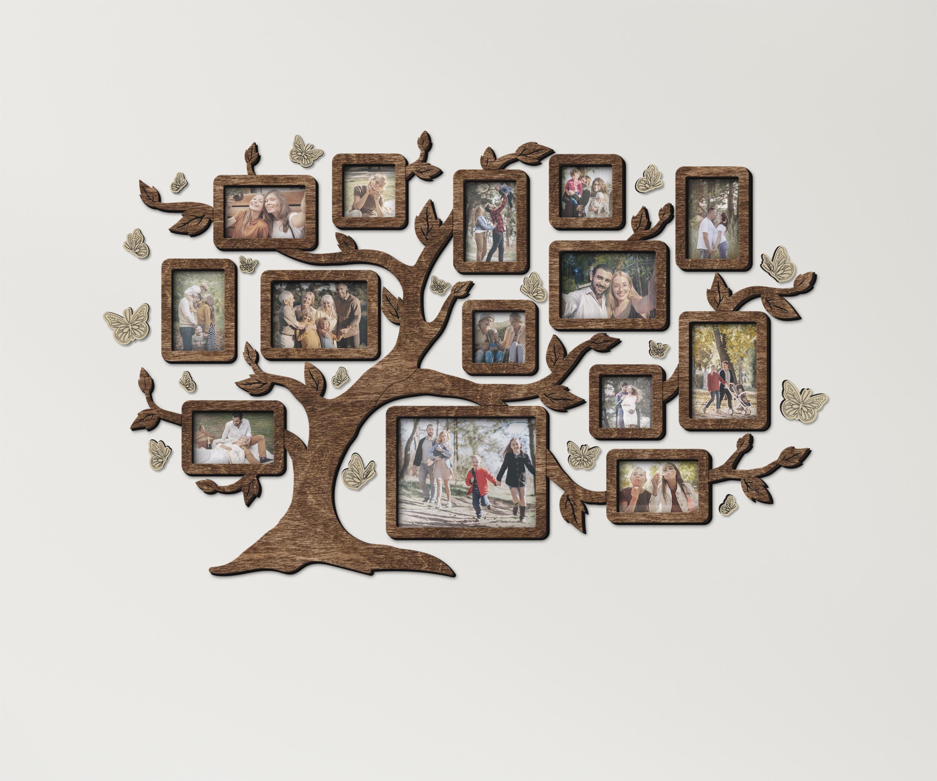 Unique Family Genealogy Tree Custom Photo Frame Bilderrahmen Collage ...