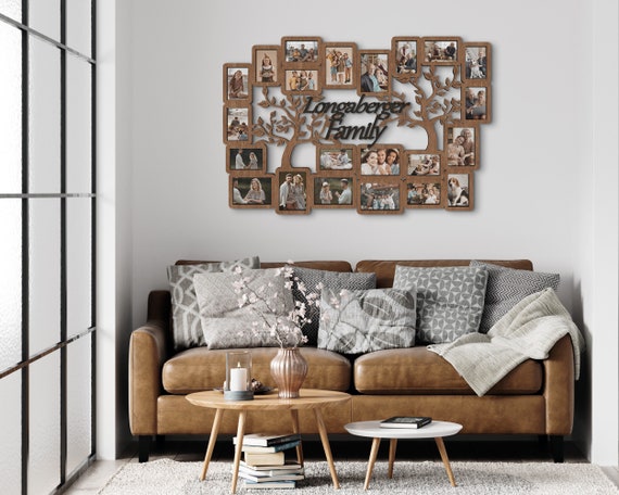 Engraved Picture Frame Family Picture Frame Collage Wall | Etsy