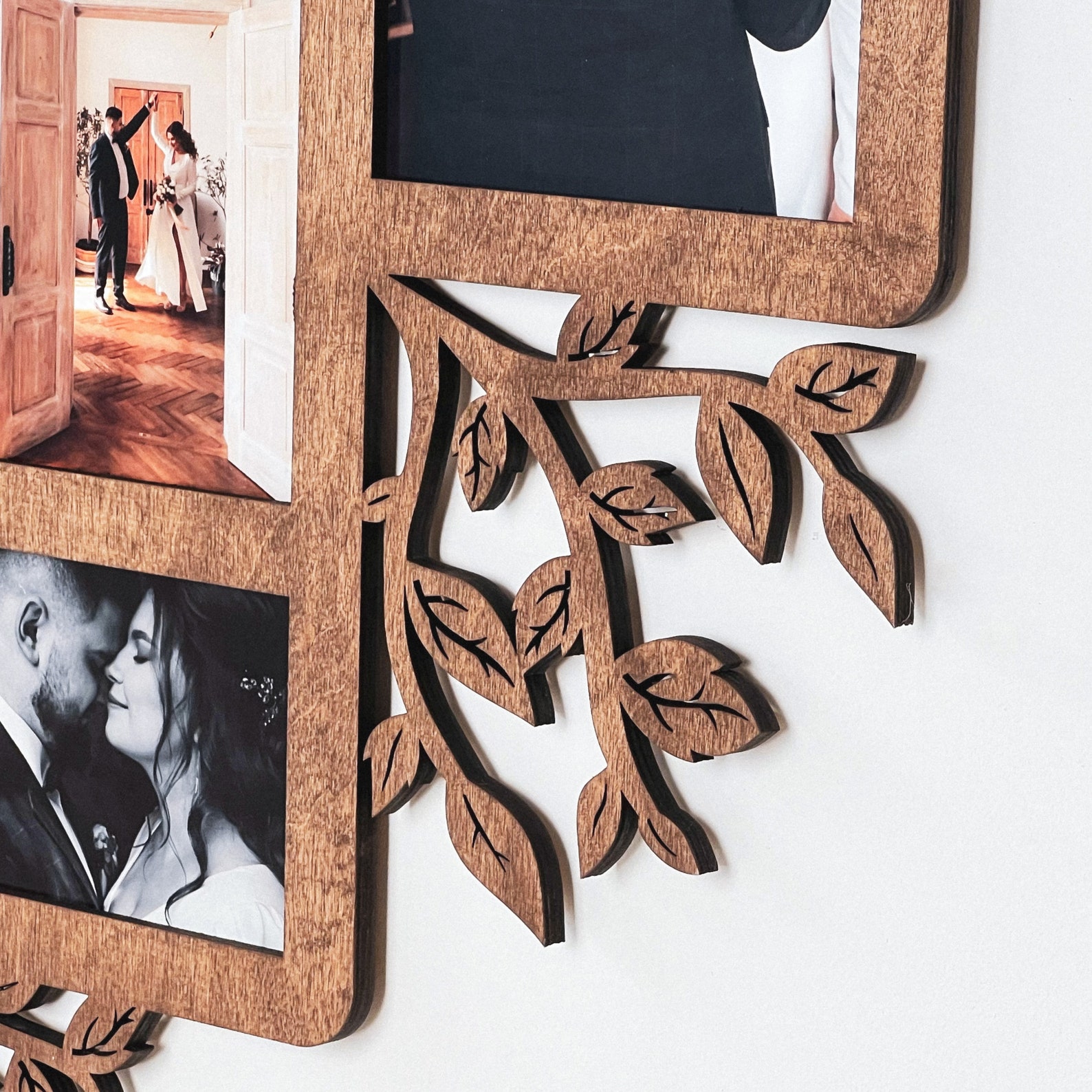 Wall-mounted Split Picture Frame Collage Family Tree Wall Decor Custom ...