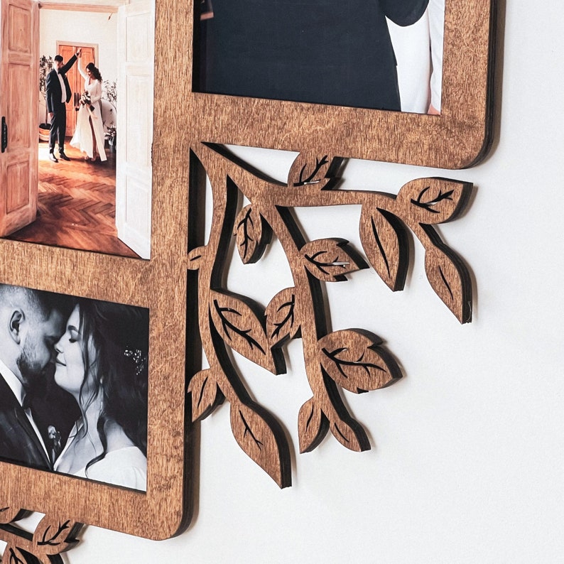 Wall-mounted Split Picture Frame Collage Family Tree Wall Decor Custom ...