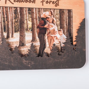 Personalized 8x10 Picture Frame Forest Wall Decor Travel Wall Decor ...