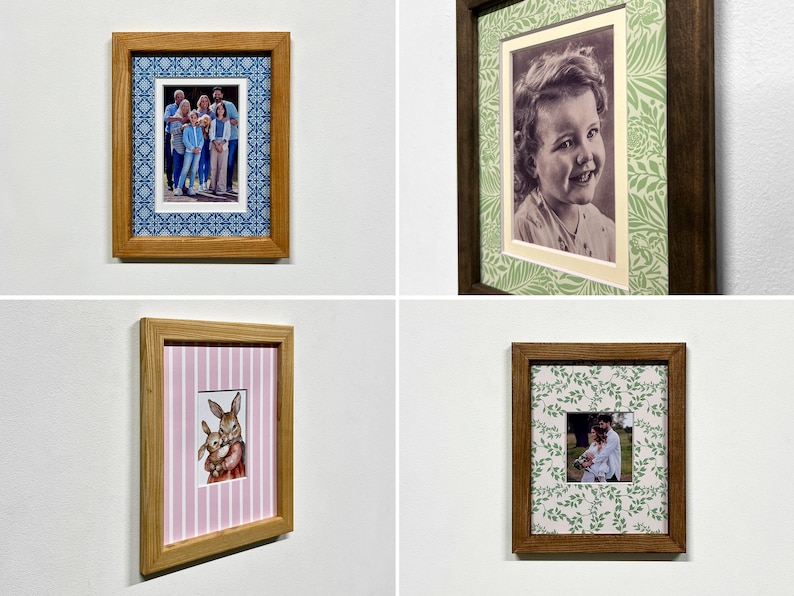 Custom Vintage Pattern Photo Frame Mat Board - Decorative Picture ...